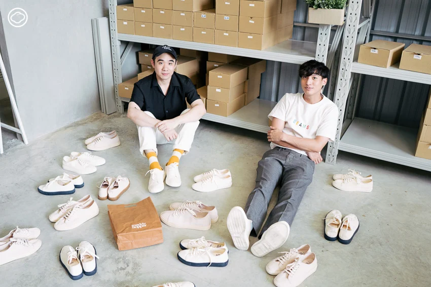 Maddy Hopper รองเท้าผ้าใบที่เป็นมิตรกับสิ่งแวดล้อม ตั้งแต่ถุงไปรษณีย์ ...