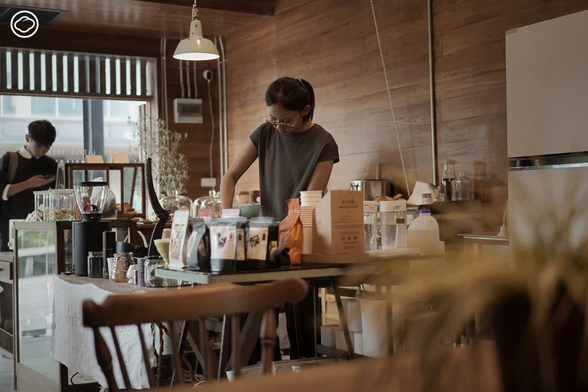 Little Tree Grocery คาเฟ่ใต้ The Artist Residency บ้านไม้สุดสวยใน ม. ...